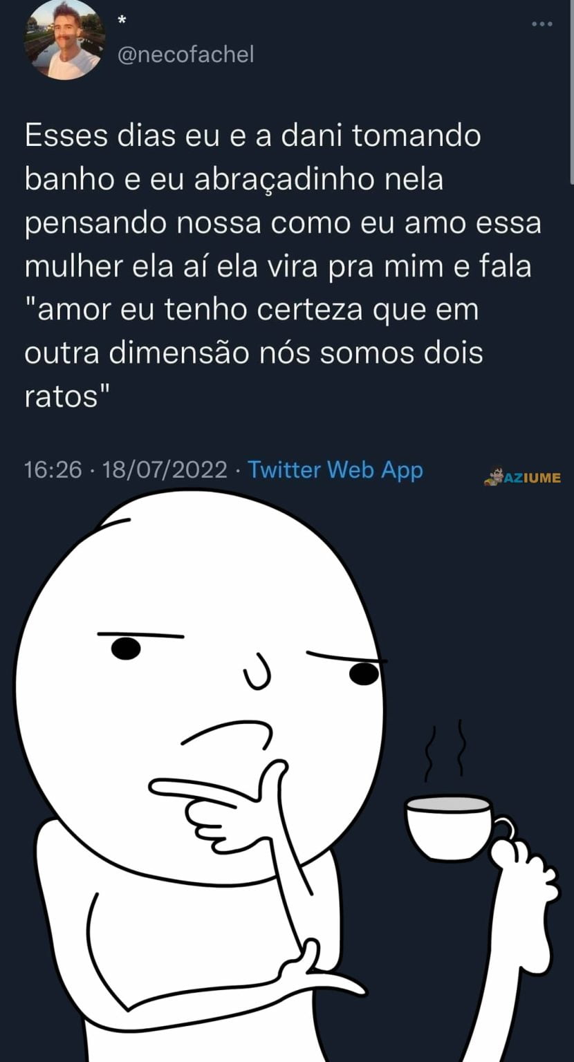 Tipos de pensamentos que tenho no banho - Aziume - Blog de humor
