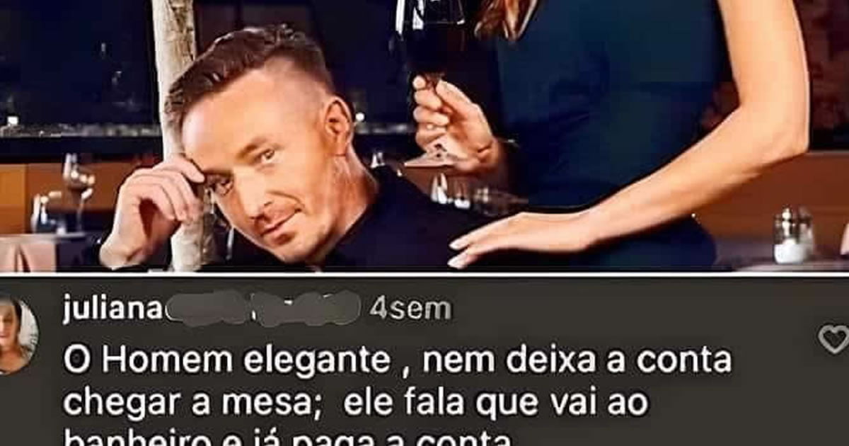 Um homem elegante - Aziume - Blog de humor