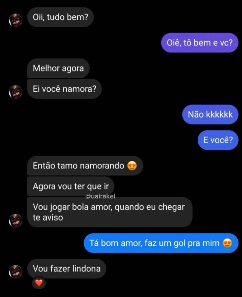 Começou no “Oi” e já virou gol de placa do amor - Aziume - Blog de humor